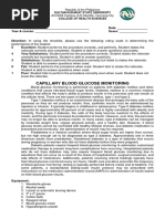 Glucometer Competency | PDF