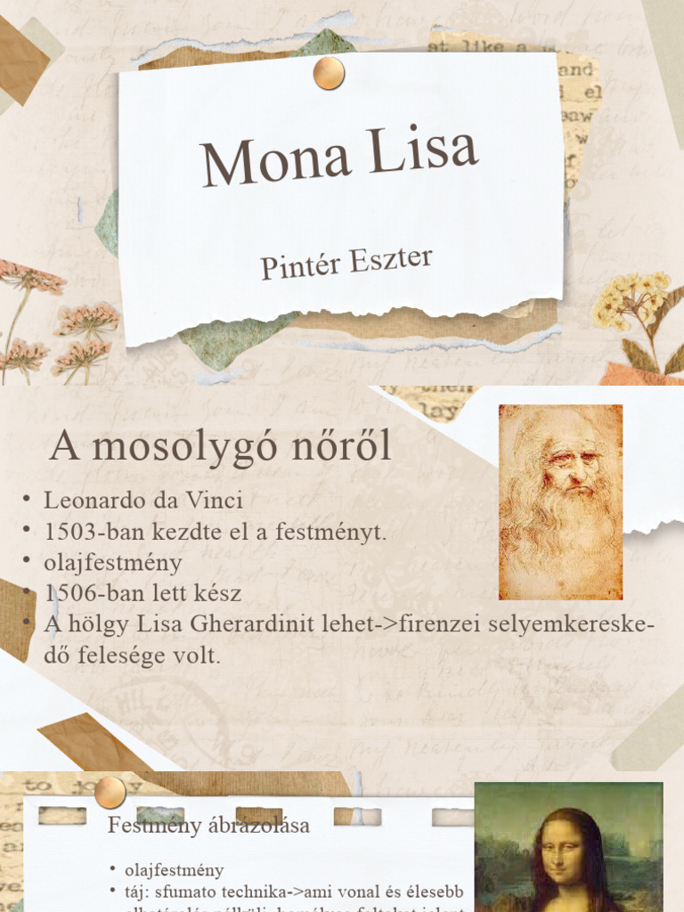 A mosolygó hölgy ppt (mona lisa) | PDF