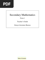 KLB Form 3 Mathematics | PDF | Career & Growth | Law