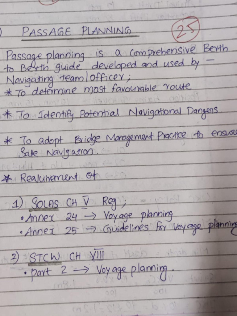 Passage Plan Arun | PDF