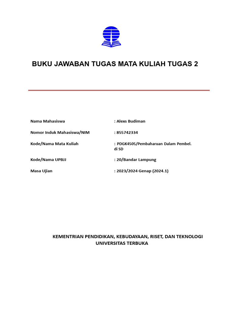 855742334-BJT-Pembaharuan Dalam Pembelajaran Di SD-TMK 2 | PDF | Karier & Perkembangan | Seni