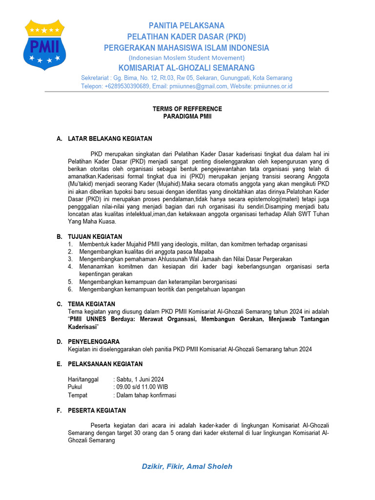 Tor PKD Paradigma Pmii | PDF