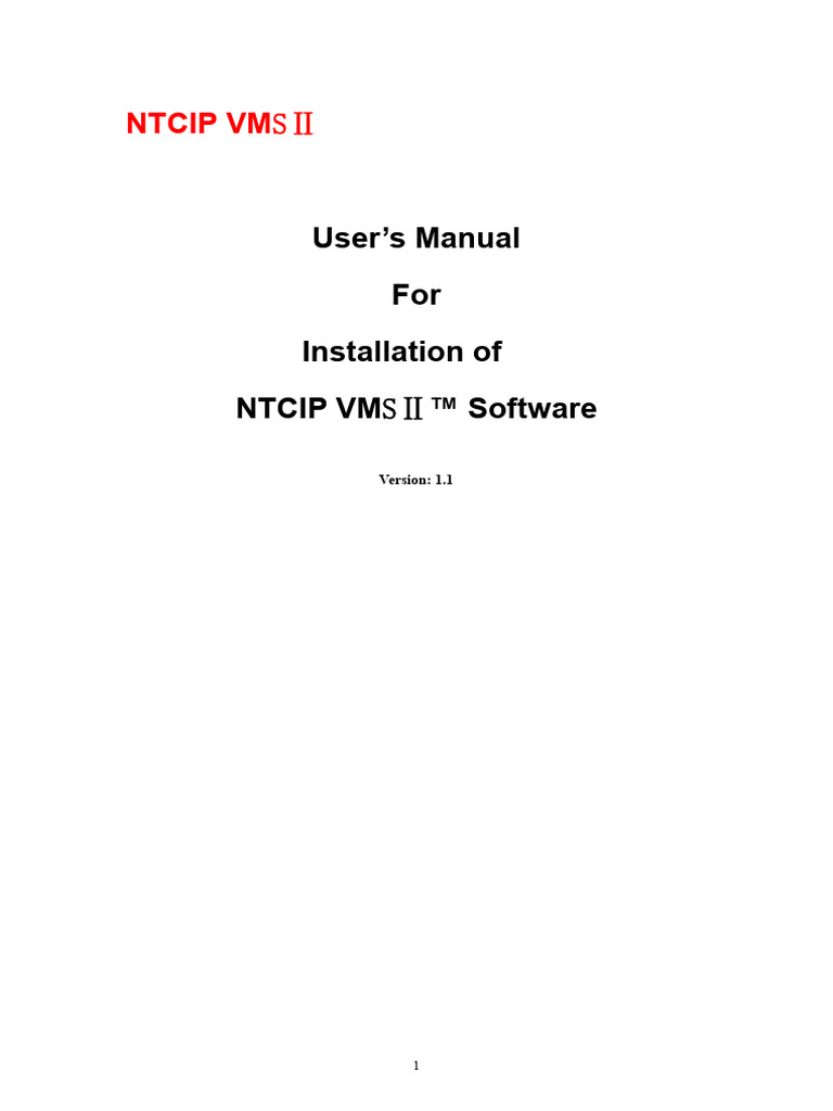 Software User Manual of NTCIP VMSV1.1-20140118-Ver1.3.4 | PDF | Computer Network | Library ...
