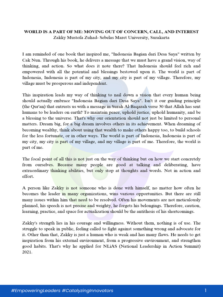 Motivation Letter_Sample | Download Free PDF | Leadership | Empowerment