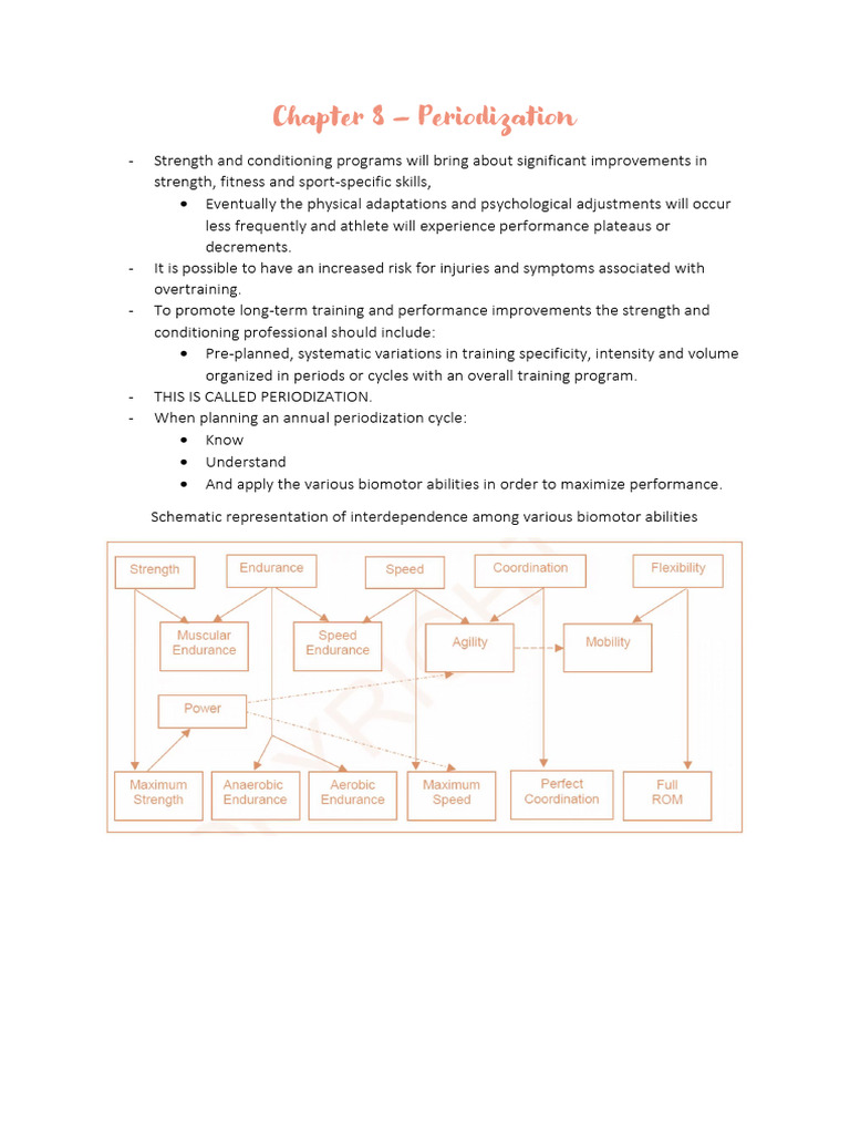 Chapter 8 - Periodization | PDF | Strength Training | Aerobic Exercise
