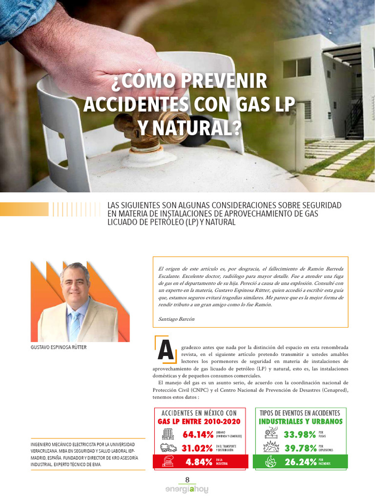 Seguridad en Instalaciones de Gas LP y Natural | PDF | Tanques ...