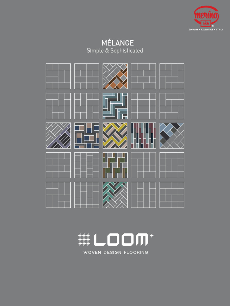 MerinoLOOM MelangeCatalogue | PDF | Flooring | Textiles