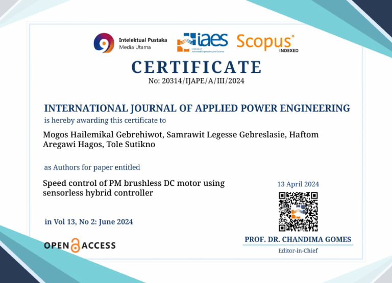 IJAPE Certificate Author Paper ID 20314 | PDF