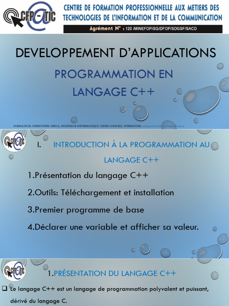 Cours Programmation en C++ | PDF | C ++ | Structure de contrôle