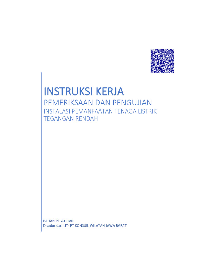 00 SOP-IK IPTL RIKUJI INSTALASI TR LENGKAP-diproteksi | PDF