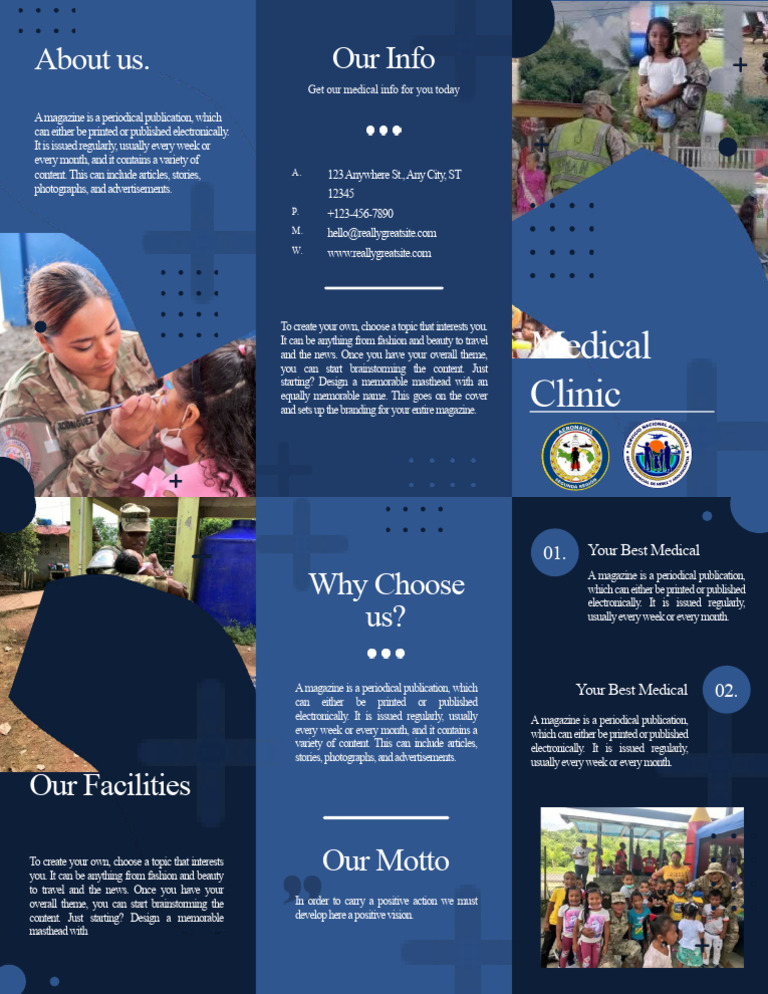 Blue C-Fold Brochure Medical | Download Free PDF | Mass Media | Human ...