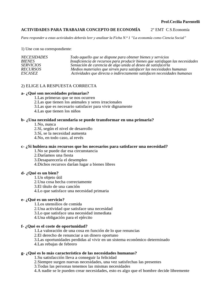 Actividad Final Vocabulario Basico | PDF | Sistema económico | Capitalismo
