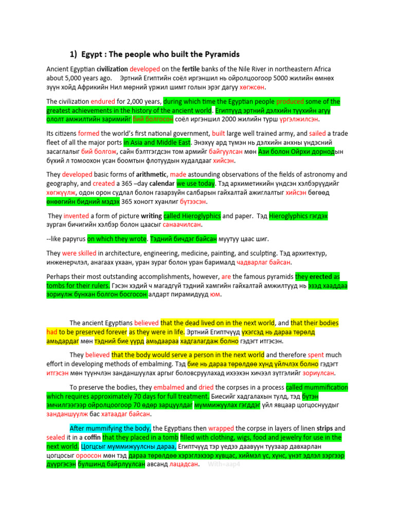 Ten - Reading - Passages - NW. ORDERED | PDF