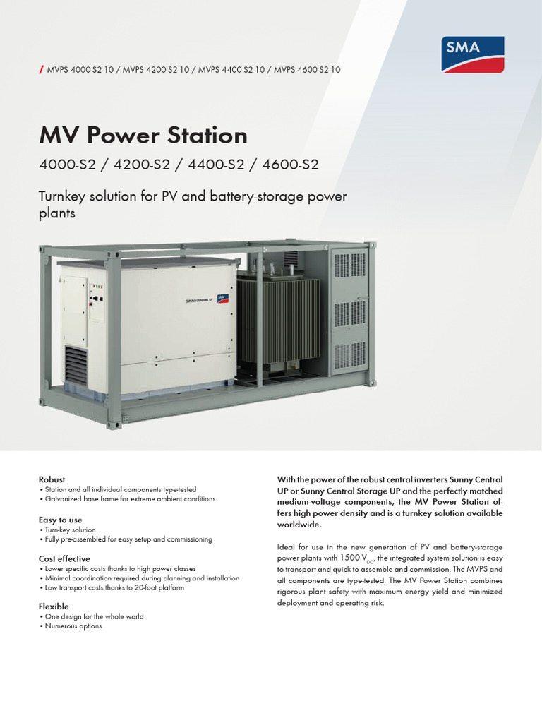 Mvps s2 Sc4xxxup Ds en 20 | PDF | Transformer | Power Inverter