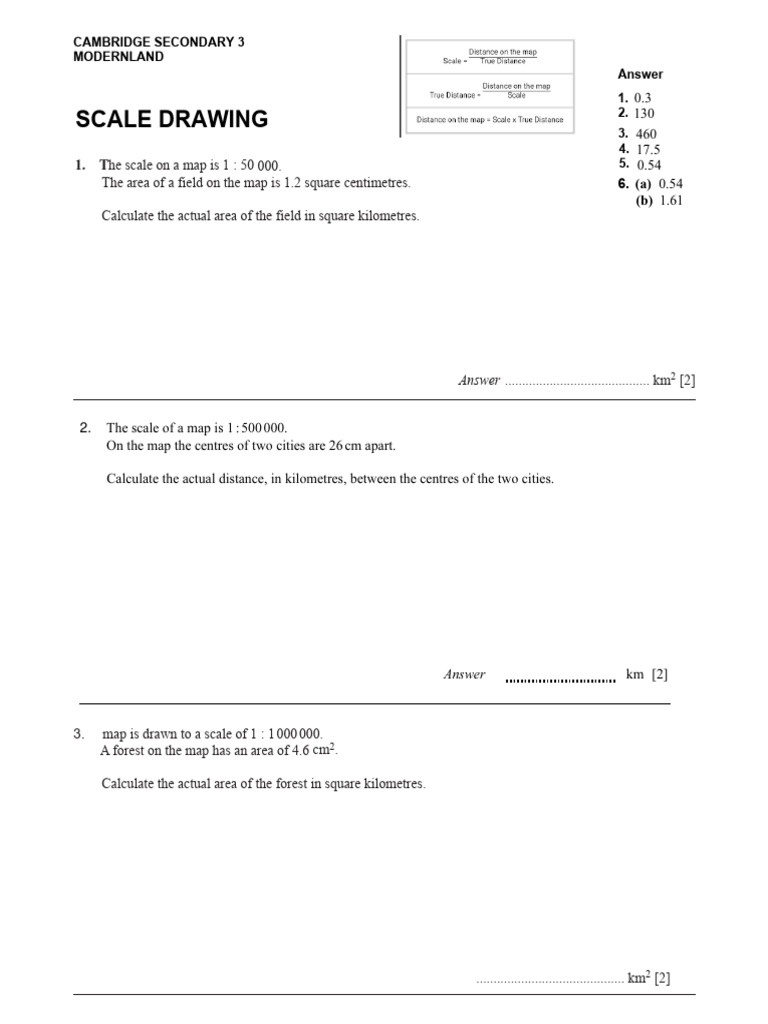 Scale Drawing | PDF | Metrology | Cartography