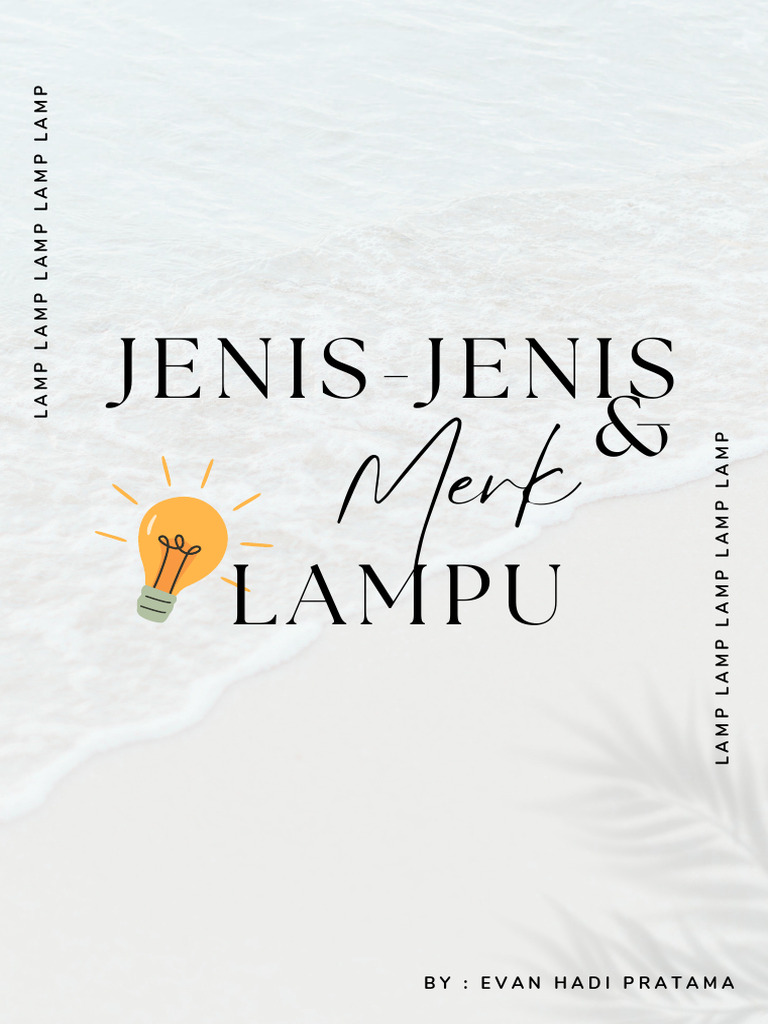 Daftar Lampu | PDF | Elemen Arsitektur | Komponen Listrik