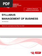 Revised Cape Accounting Syllabus | PDF | Accounting | Balance Sheet