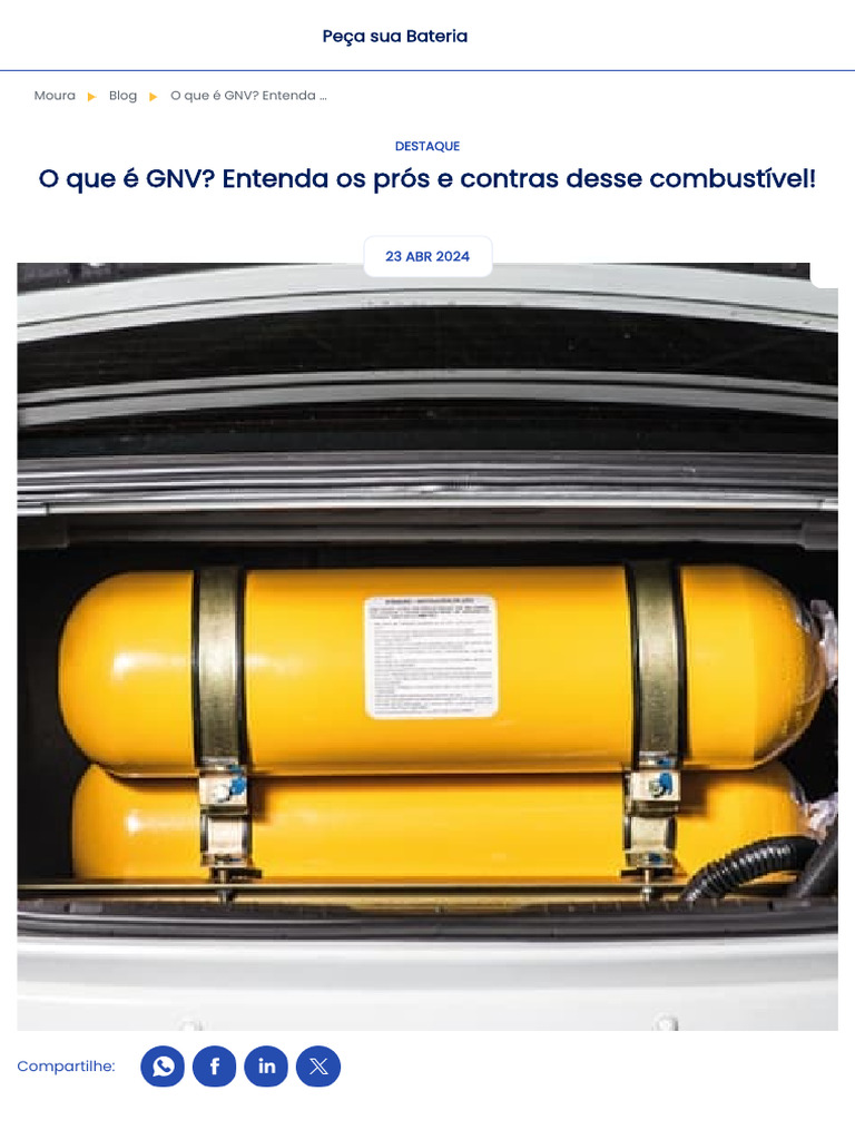 O Que É GNV - Entenda Os Prós e Contras Desse Combustível! | PDF | Gás ...