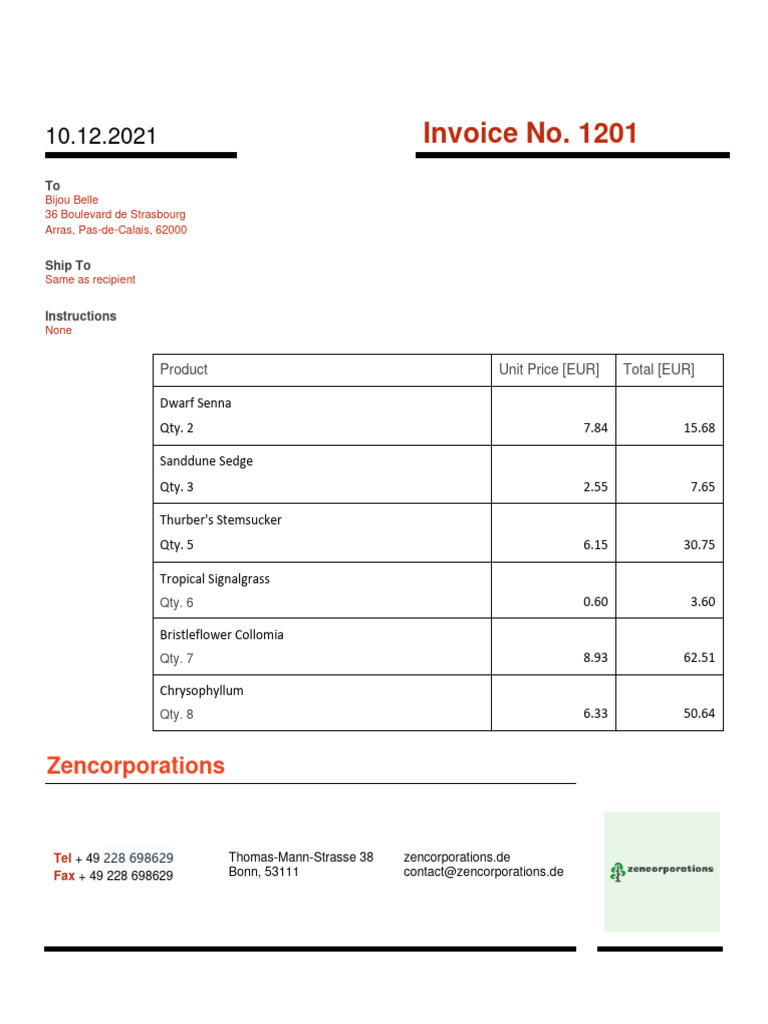 Invoice 1 1 | PDF | Business Documents