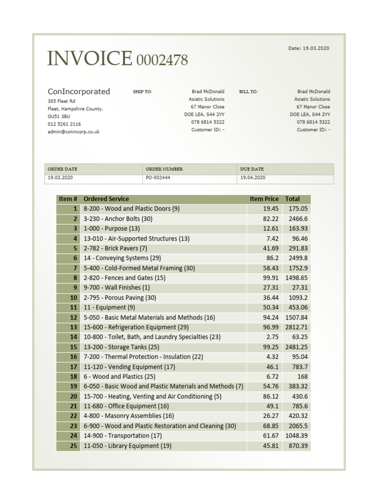 invoice-2-4 | Download Free PDF | Architectural Design | Architecture