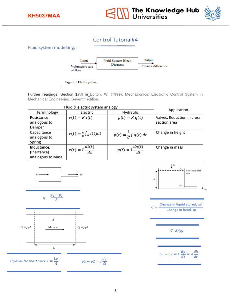 Control Tutorial 4 Answers | PDF | Torque | Electrical Engineering