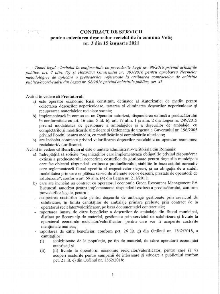3-2021-Colectare Deseuri Reciclabile | PDF