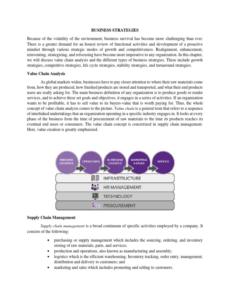 Business Strategies | PDF | Procurement | Lean Manufacturing