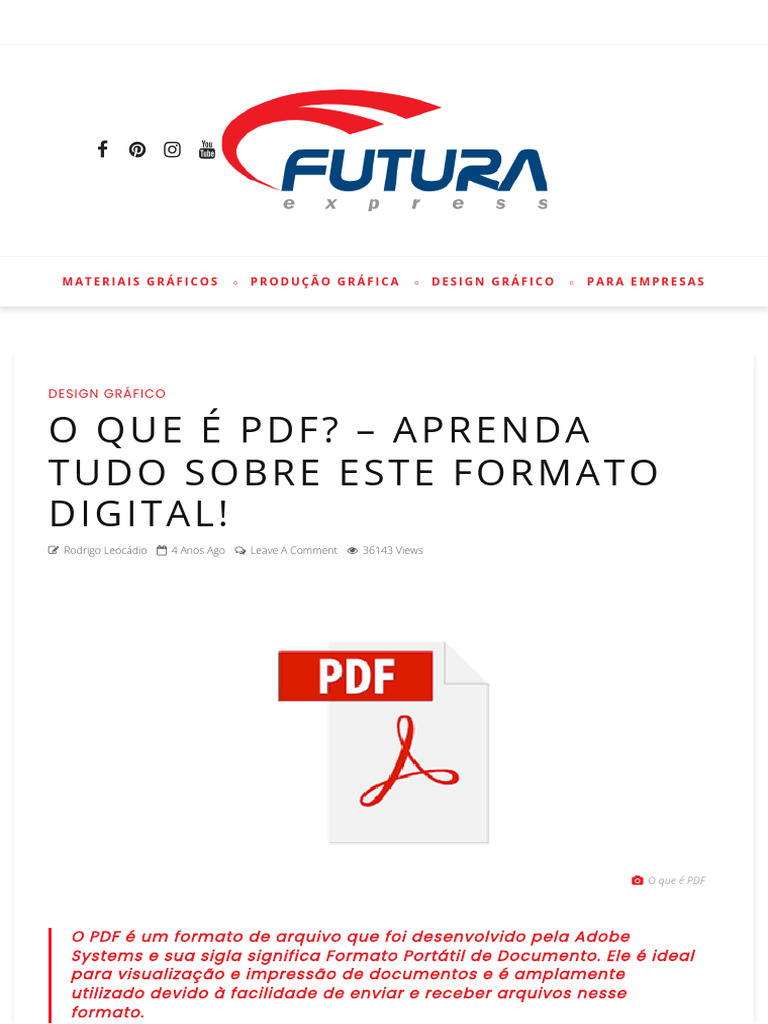 O que é PDF - Definição, Vantagens e Principais Tipos de PDF | Download ...