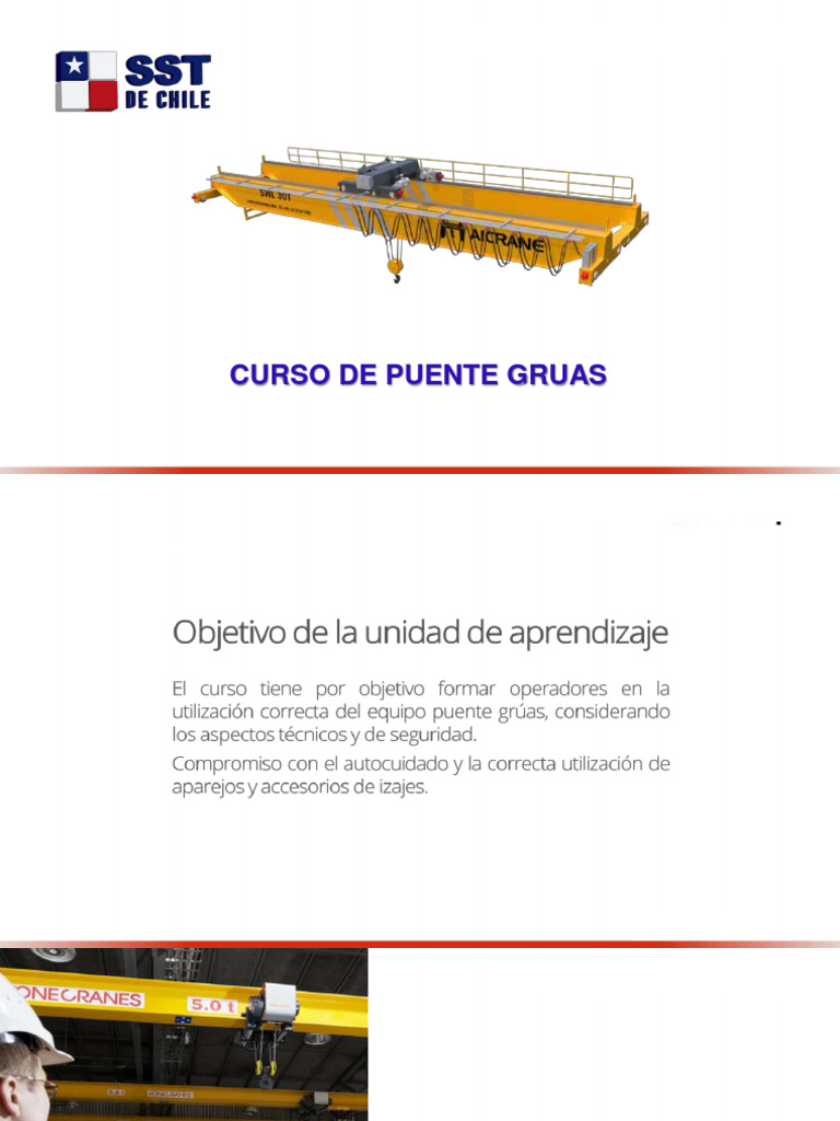 Curso Puente Gruas SST PDF | PDF | Tornillo