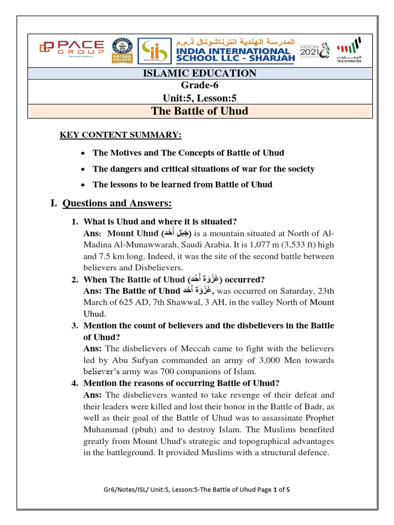Isl Ls 1 | PDF | Muhammad | Abrahamic Religions