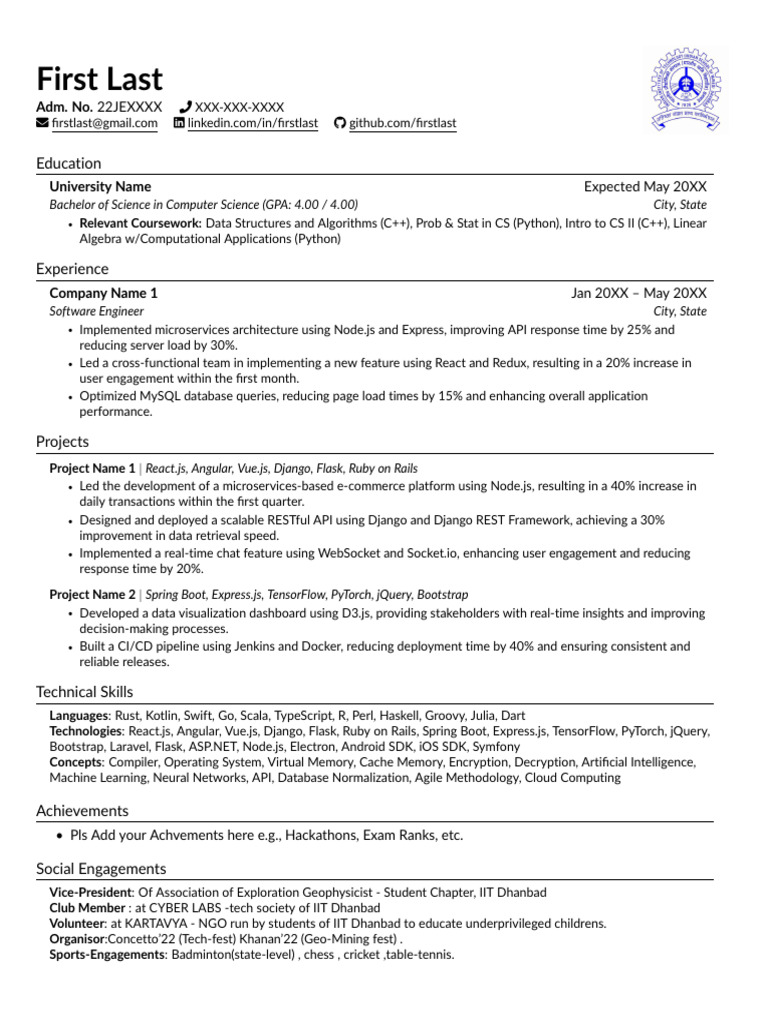 Computer Science Student Resume | PDF | Ruby On Rails | Computing