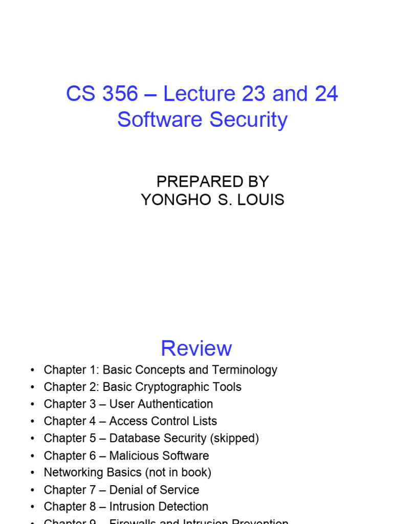 Soft Security Lecture Pdf Programming Computer Program