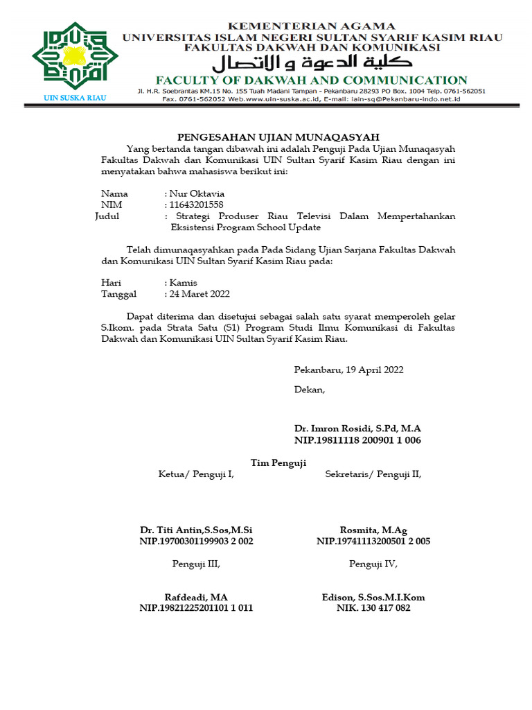 5-Prodi Kom-2021-Blangko Pengesahan Skripsi | PDF