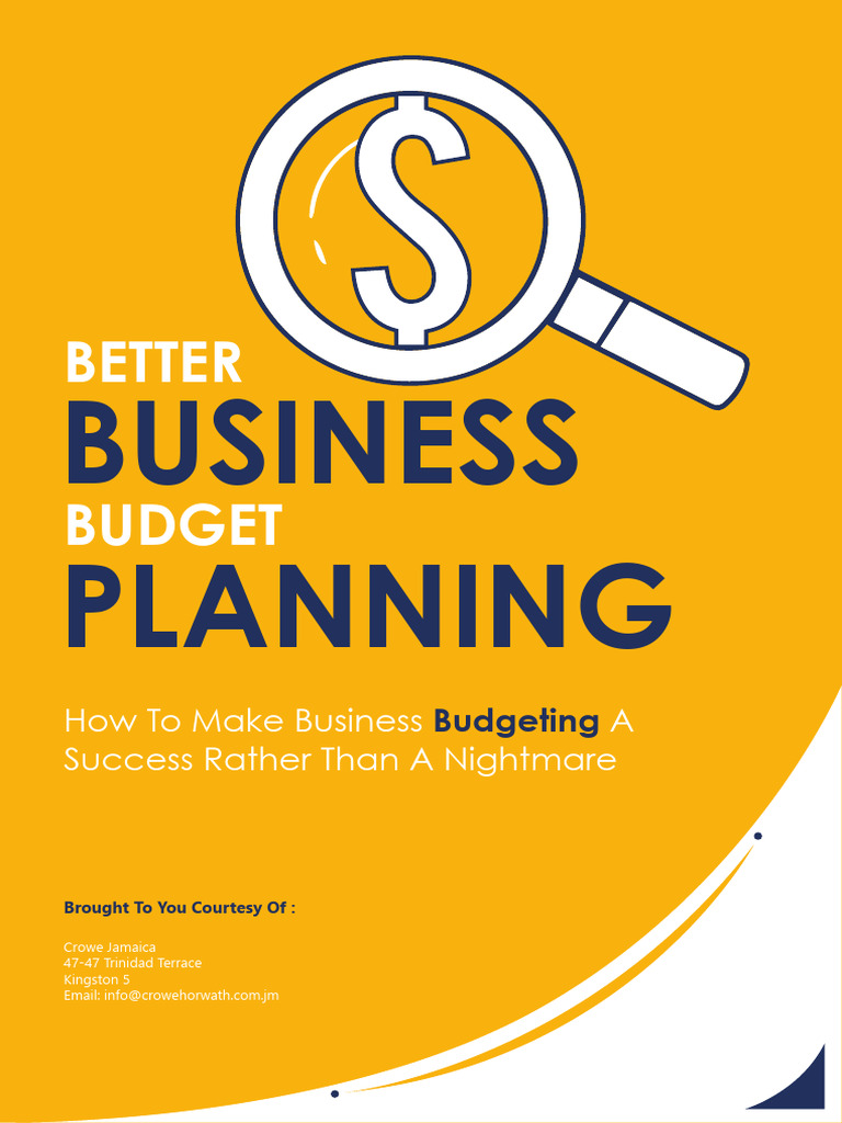 Better Business Budget Planning Author Dawkins Brown | PDF | Budget ...