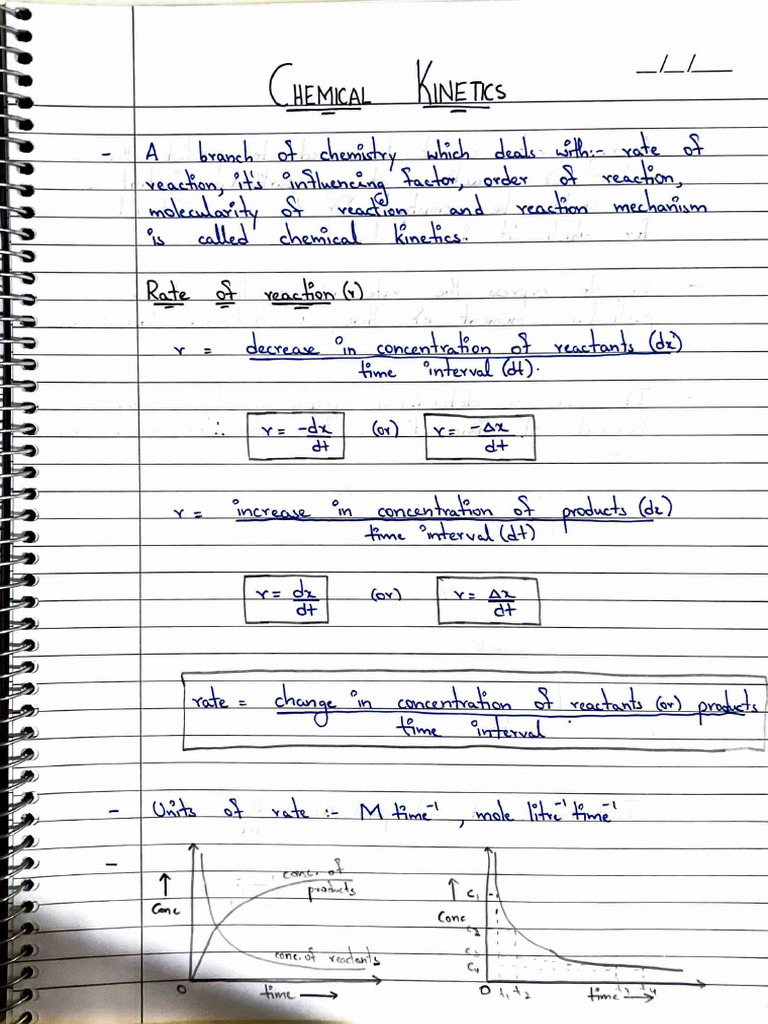CHEMICAL KINETICS | PDF