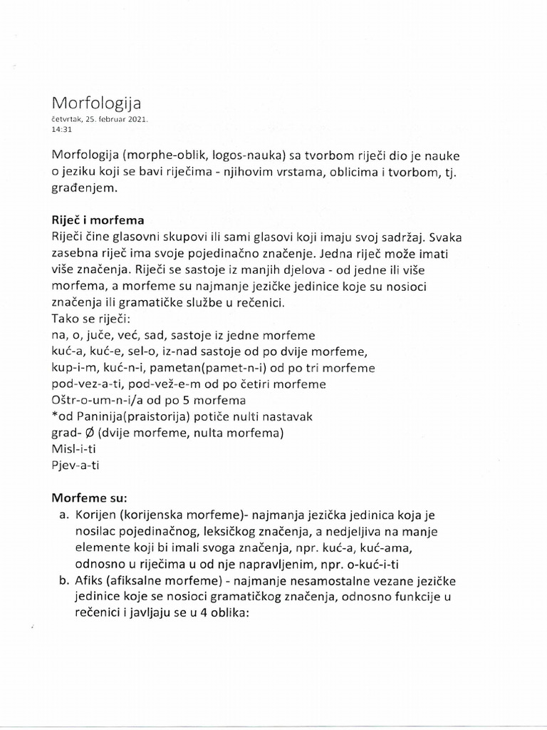 Skripta Crnogorski | PDF