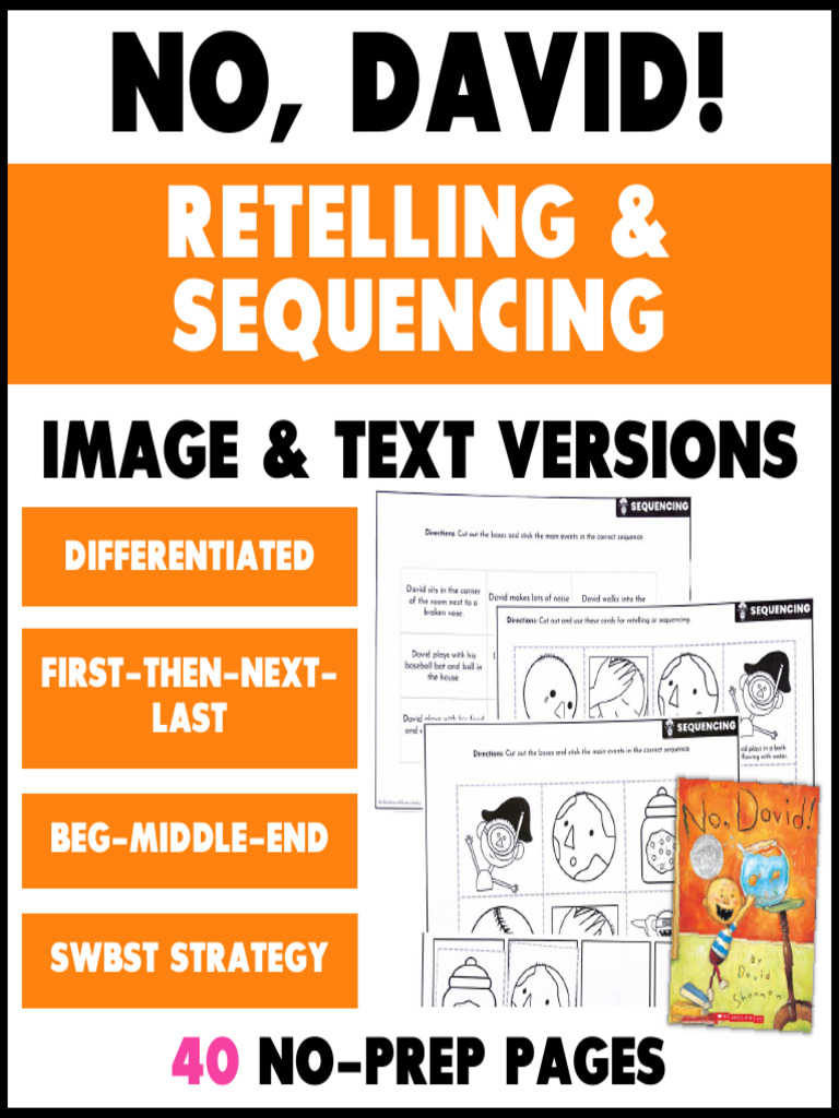 Retelling & Sequencing: No, David! | PDF | Copyright