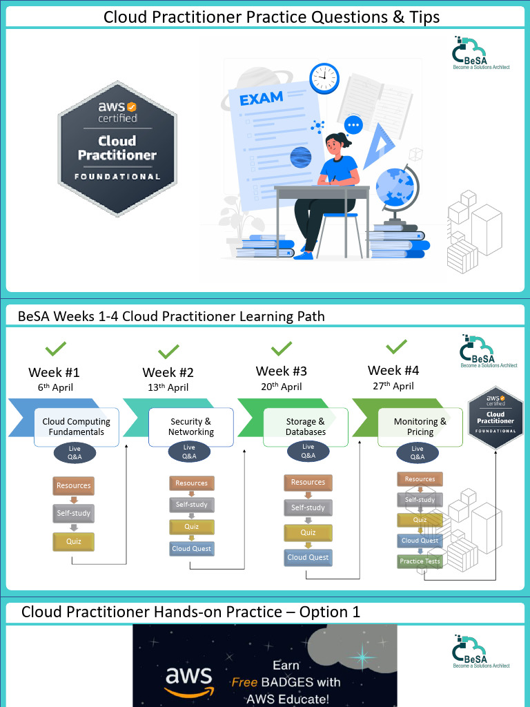BeSA - Week 04 - CP Exam Questions | PDF | Amazon Web Services | Cloud Computing