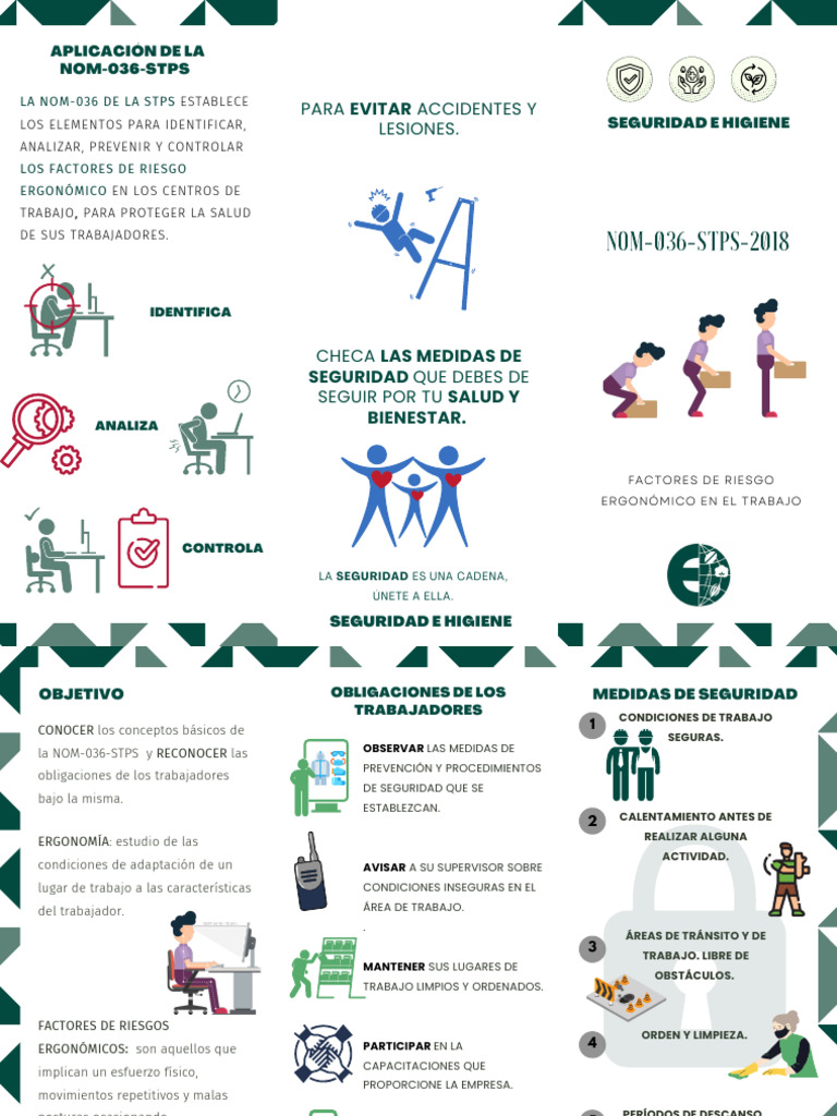 Nom 036 STPS 2018 | Descargar gratis PDF | Factores humanos y ergonomía | Higiene