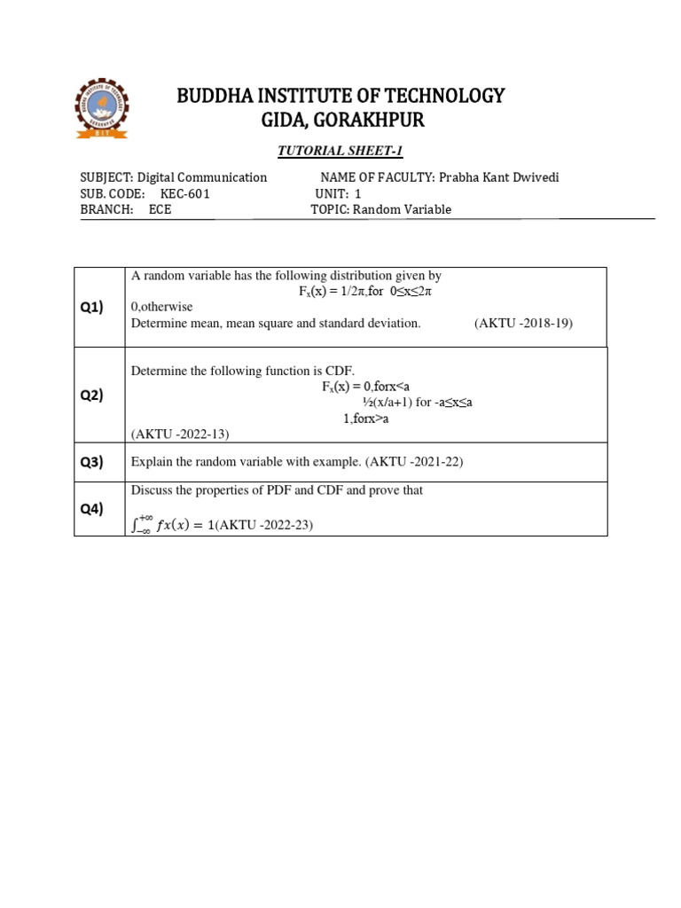 Dcom Tute Sheet | Download Free PDF | Electrical Engineering ...