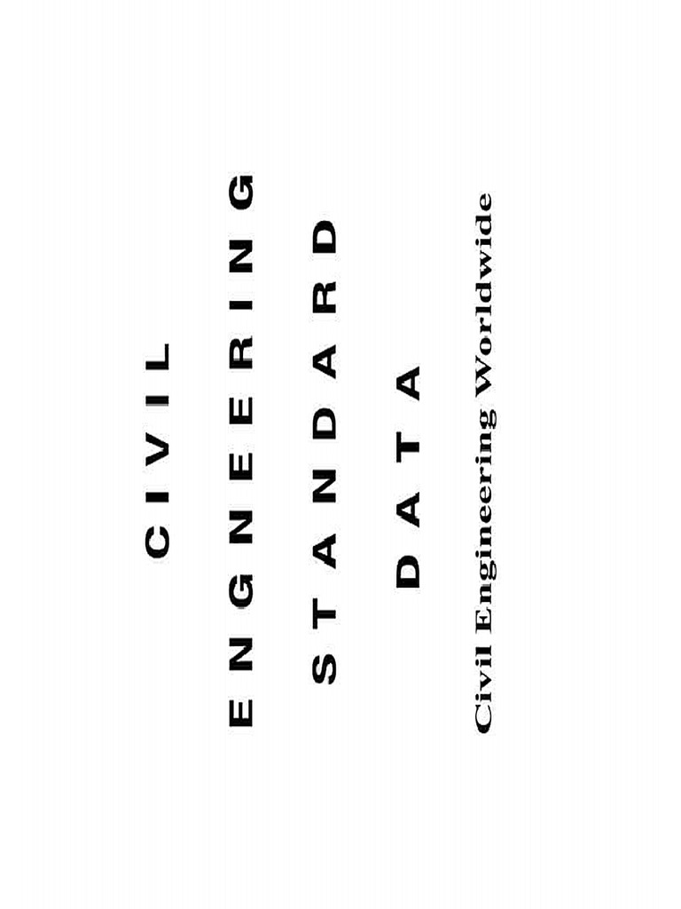 122 Civil Engneering Standard Data | PDF