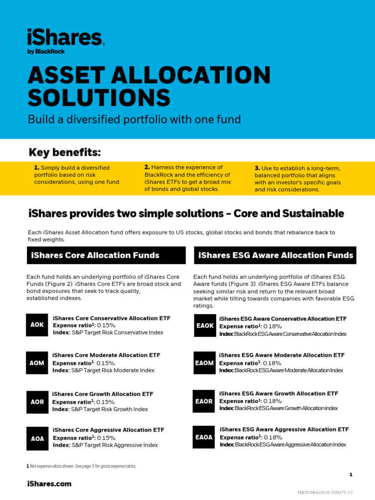 Ishares Core Esg Allocation Brief | PDF | Investment Fund | Exchange ...