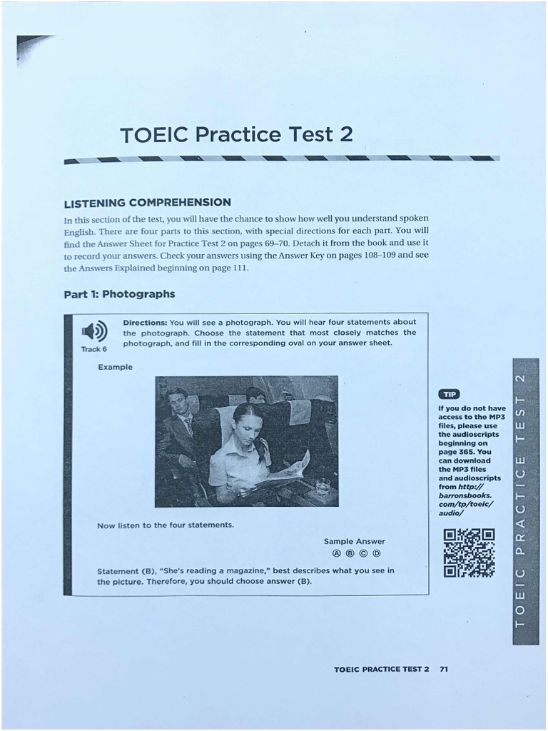 TOEIC Practice Test 2 | PDF