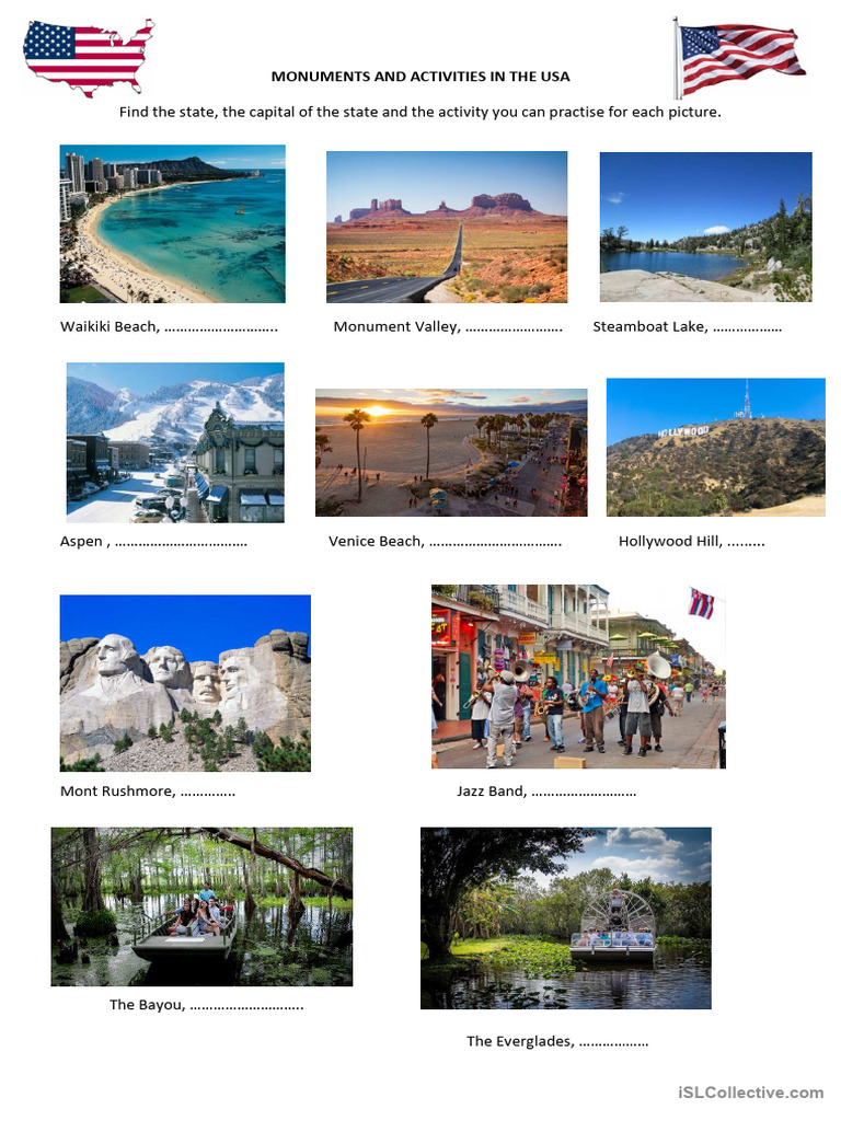 USA Monuments and Activities Guide | PDF