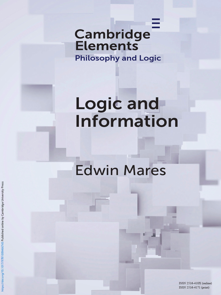 Logic And Information Pdf Logic Information