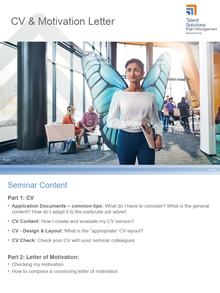 CV Motivation Letter | PDF | Motivation | Motivational