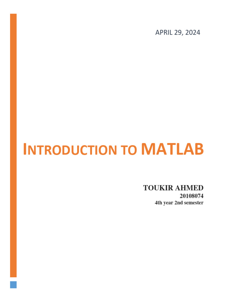nUMERICAL 01 | PDF | Matlab | Matrix (Mathematics)