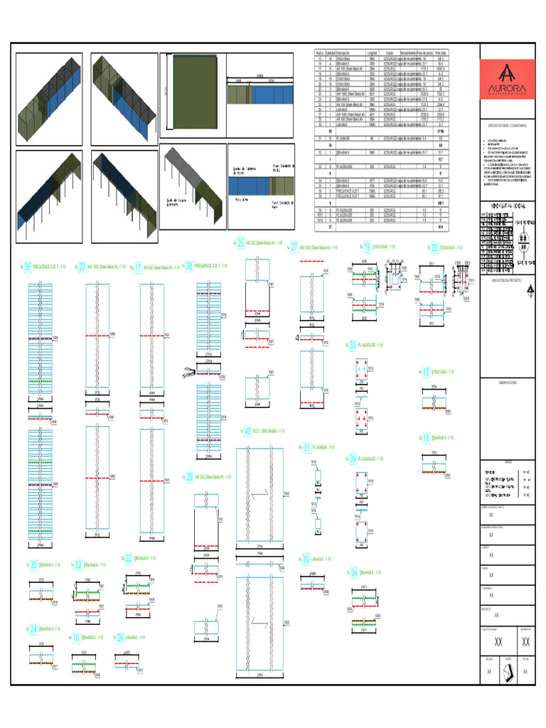 Plano Diseño Arquitectónico y Estructural | PDF
