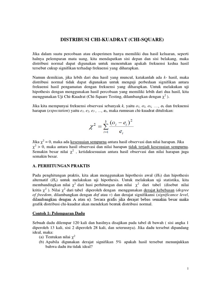 10 Chi Square Modul (Jay) | PDF