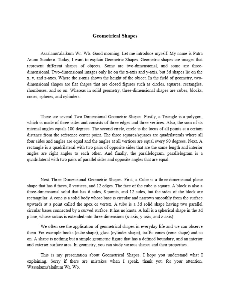 Anom Script Geometrical Shapes | PDF | Shape | Rectangle